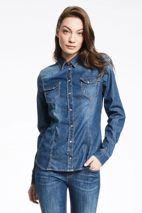 Dark Indigo Denim Shirt – F.A.U Clothing